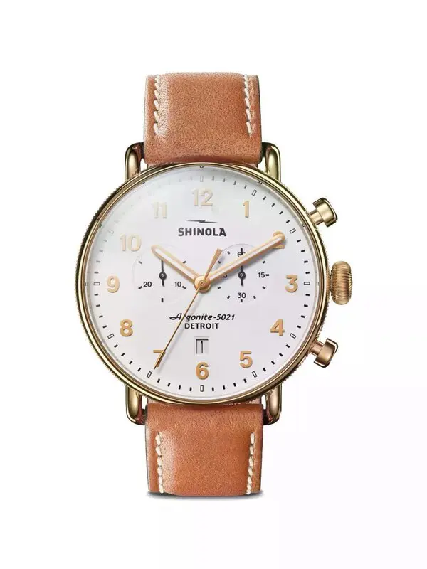 Shinola Canfield Chronograph 43mm Watch - White