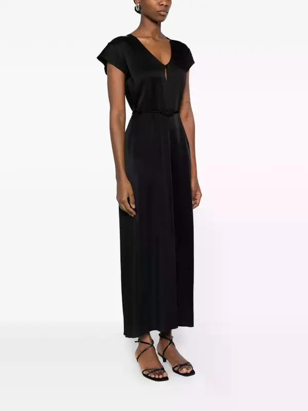 FORTE_FORTE Satin Midi Dress