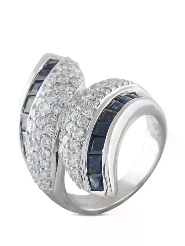 LB EXCLUSIVE Diamond And Sapphire Ring