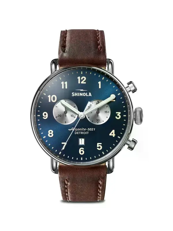 Shinola Canfield Chronograph 43mm Watch - Blue