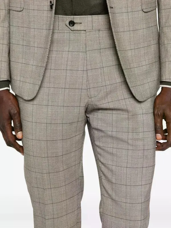 REVERES 1949 Checked Single-breasted Blazer