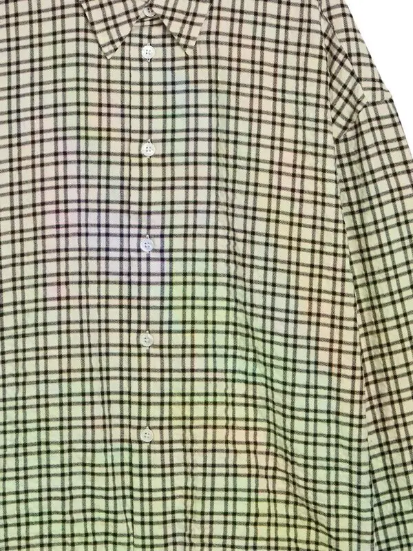 Studio Nicholson Checked-pattern Button-fastening Shirt
