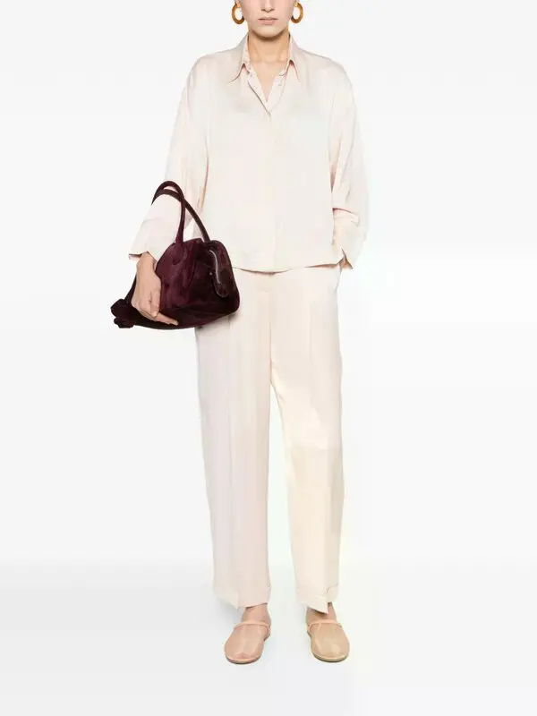 Peserico Pleated Flared Trousers