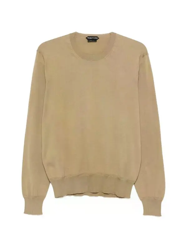 TOM FORD Crewneck Knitted Sweater - Neutrals