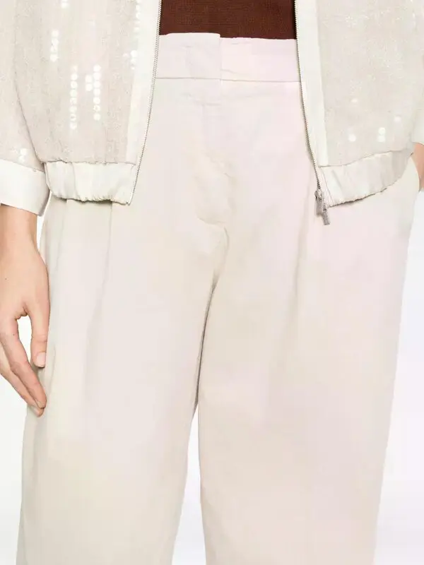 Peserico Pleated Cropped Trousers