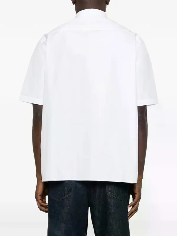 Fendi Short-sleeve Logo-plaque Shirt