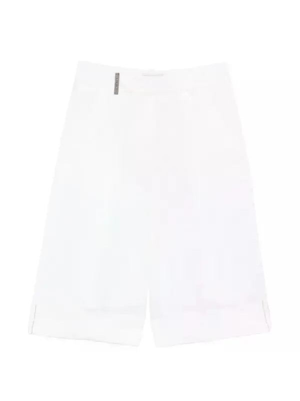 Peserico Cuffed Shorts - White