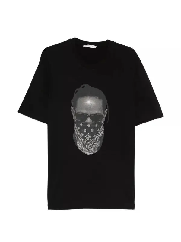IH NOM UH NIT Mask-print T-shirt