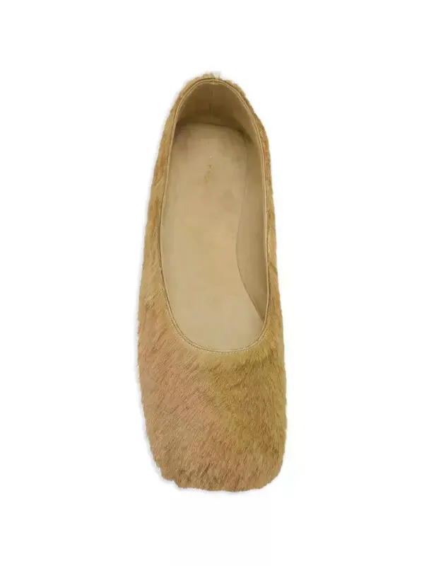 THE ROW Furry Ballerina Flats