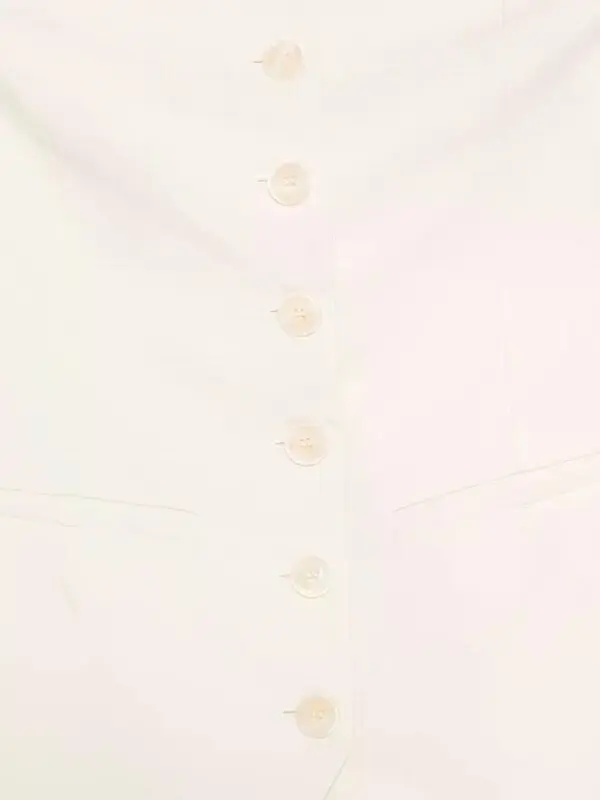 Patrizia Pepe Button Strapless Top