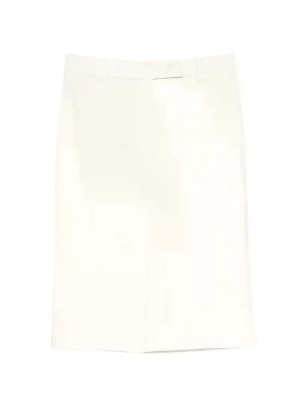 Patrizia Pepe Slit Skirt - Neutrals