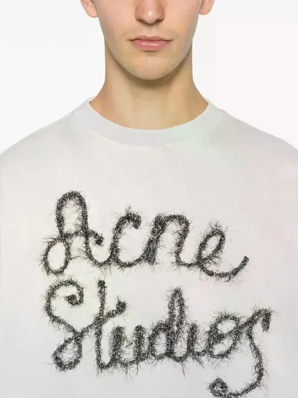 Acne Studios Layered Logo T-shirt - Grey