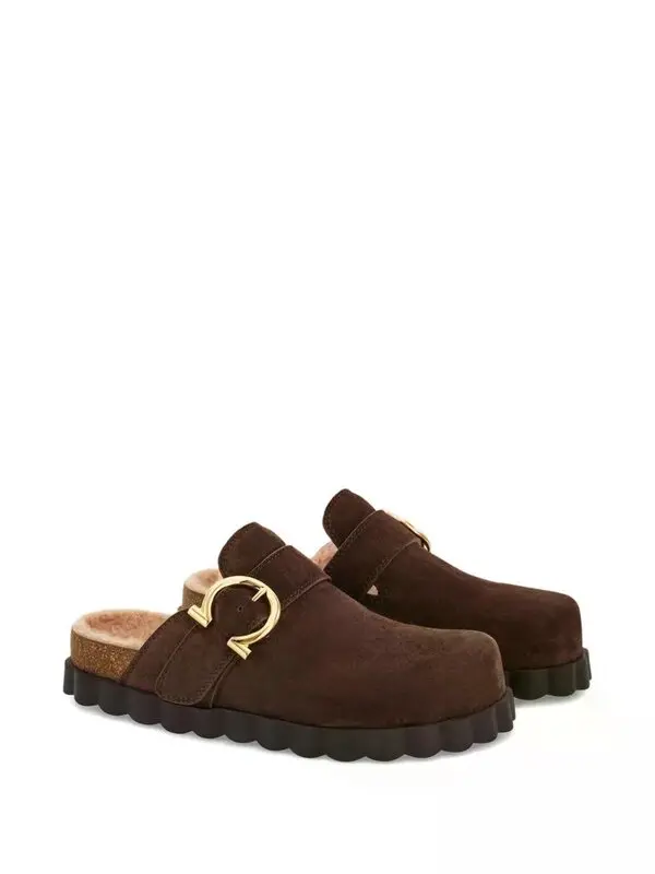 FERRAGAMO Gancini Buckle Clogs