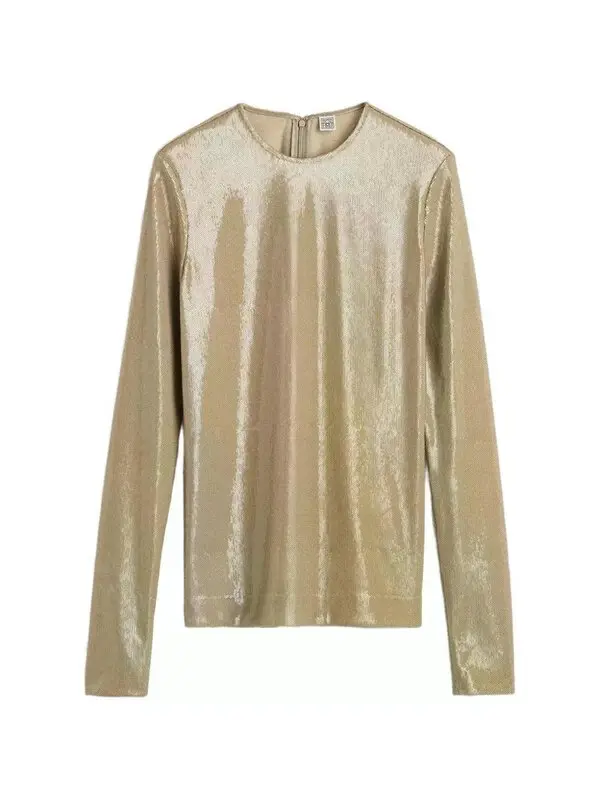 TOTEME Sequin T-shirt - Gold