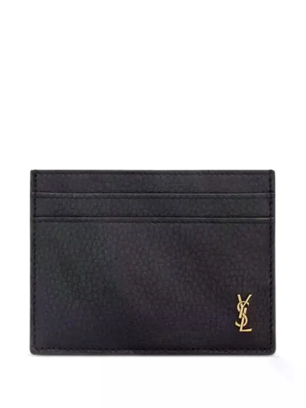 Saint Laurent Logo-plaque Wallet - Black
