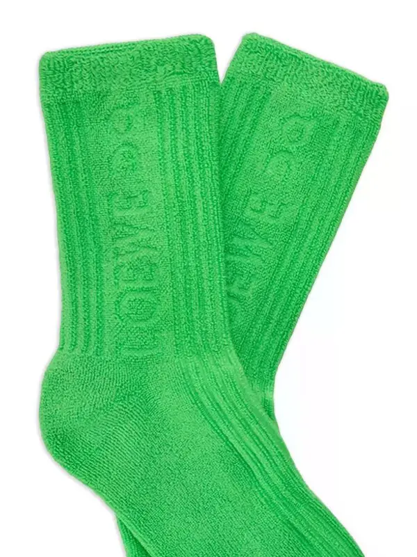 Loewe Ribbed Socks With Logo Detail