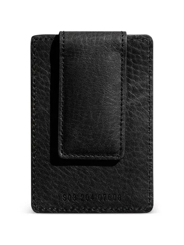 Shinola Magnetic Money Clip Card Wallet - Black