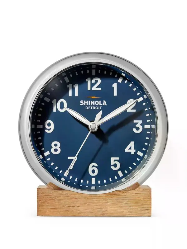 Shinola 6 Runwell Desk Clock - Blue