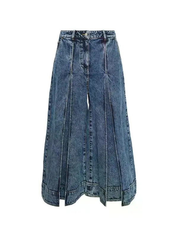 3.1 Phillip Lim Logo-patch Culotte Jeans