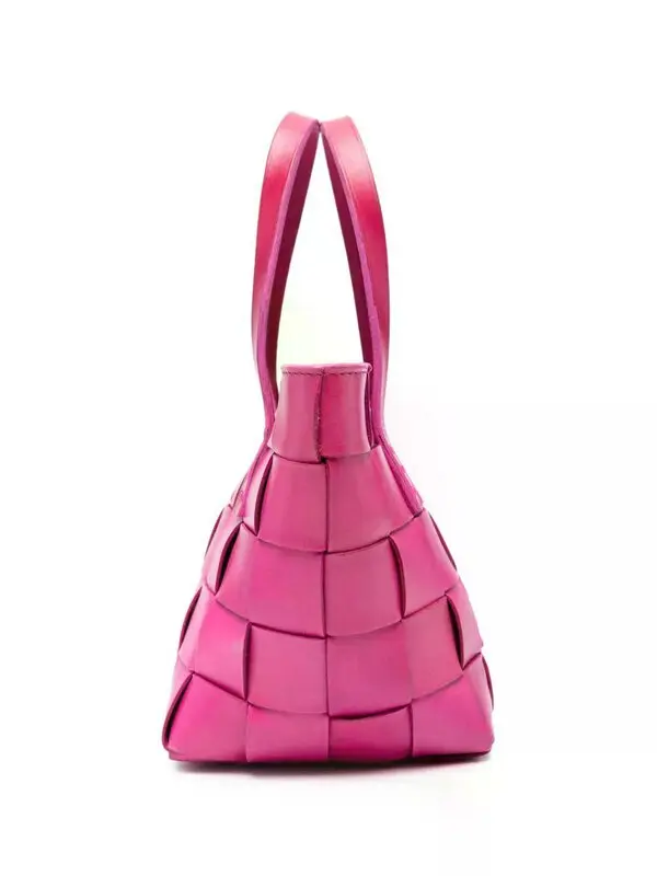 Dragon Diffusion Leather Woven Tote Bag - Pink