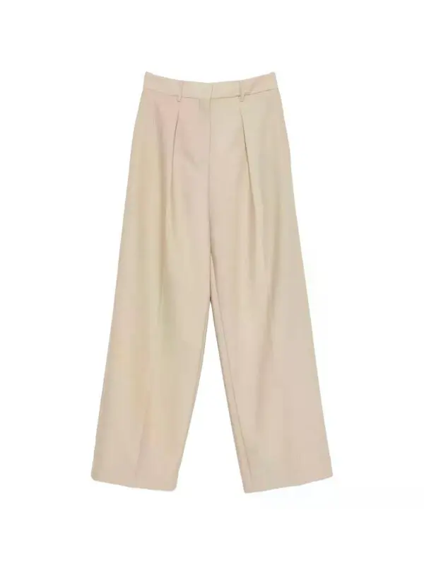 FORTE_FORTE Pleated Wide-leg Trousers