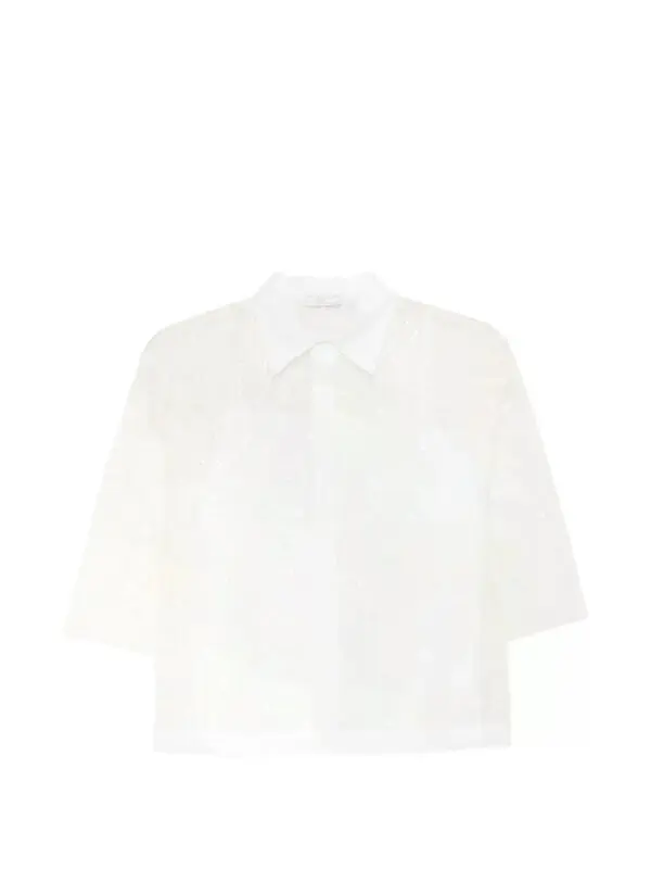Peserico Button-up Shirt With Sequin Embellishments