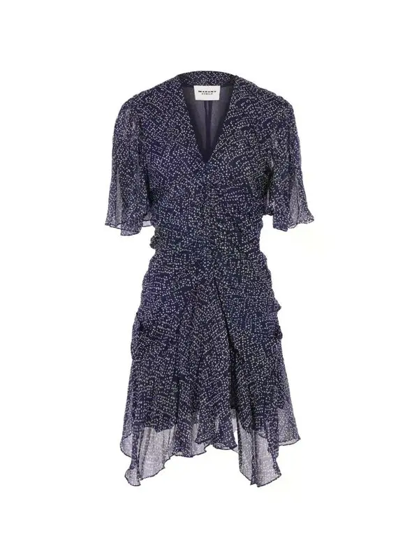 MARANT ETOILE Printed Ruffle Dress