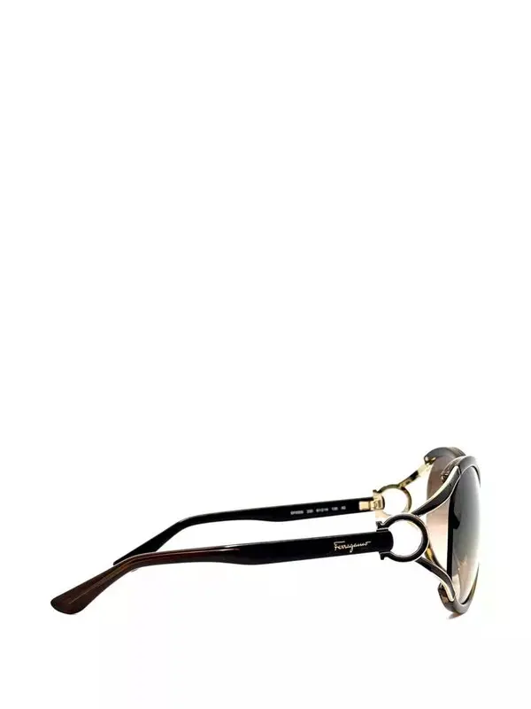 FERRAGAMO Oval-frame Sunglasses