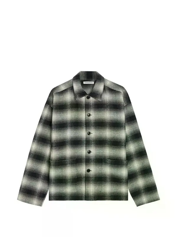 You Must Create Check Button Shirt - Black