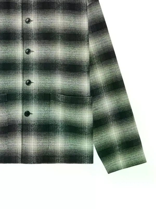 You Must Create Check Button Shirt - Black