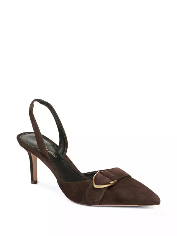 Veronica Beard Buckle-strap Pointed Toe Pumps