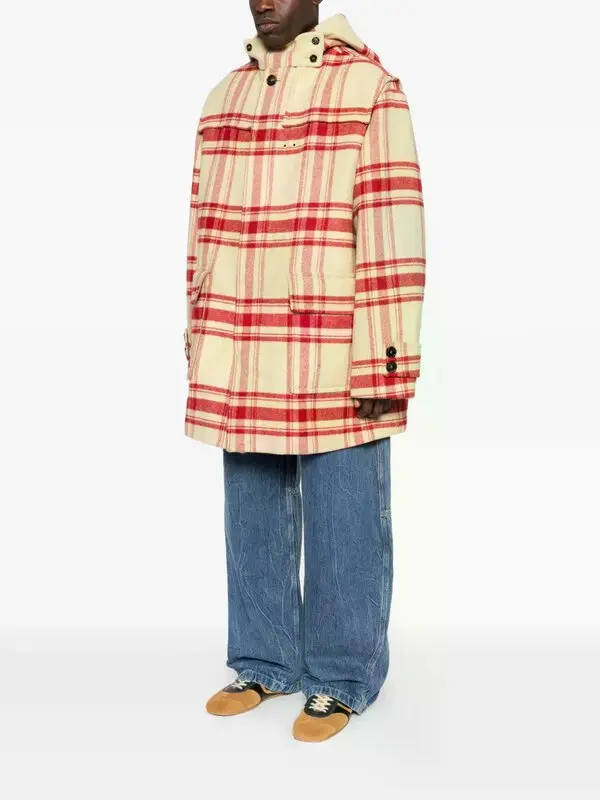 Marni Hooded Check Coat