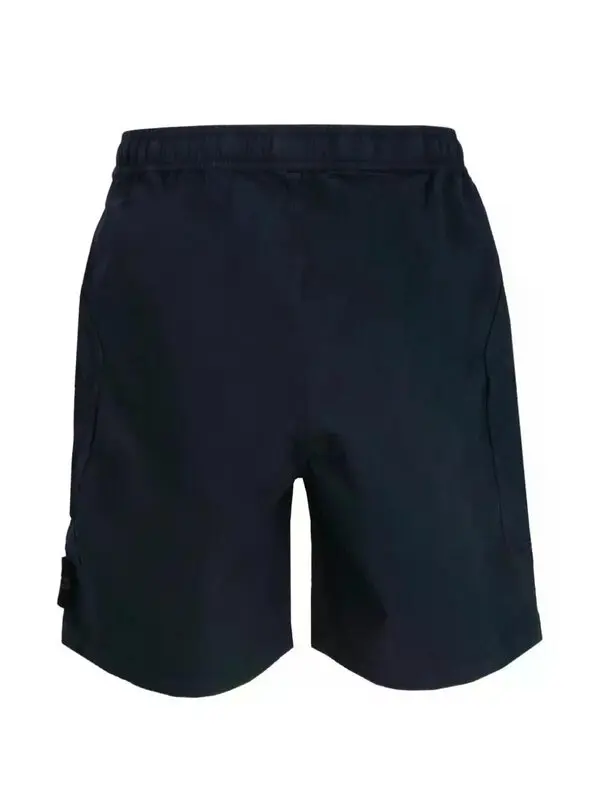 Stone Island Drawstring Logo-patch Shorts