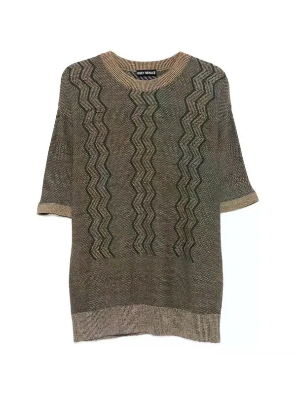Issey Miyake Zigzag Cotton Knit