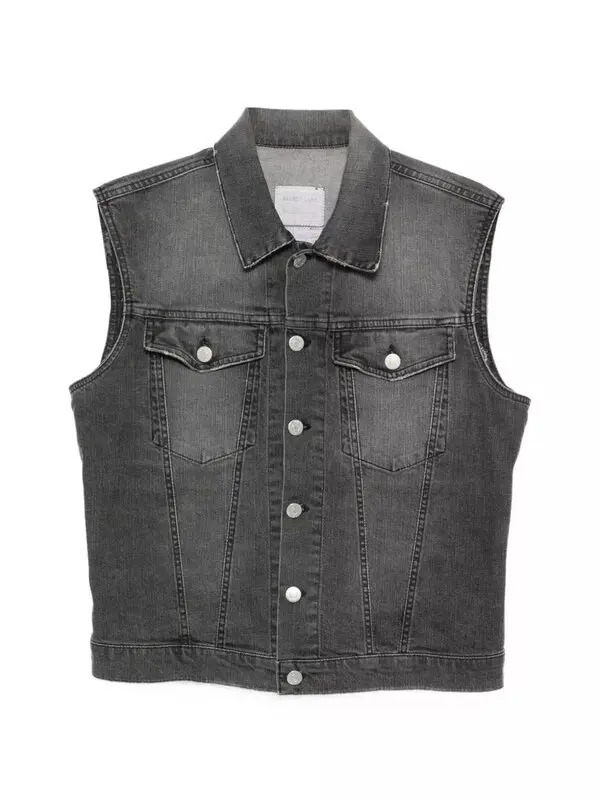 Helmut Lang 1990s Distressed Denim Vest