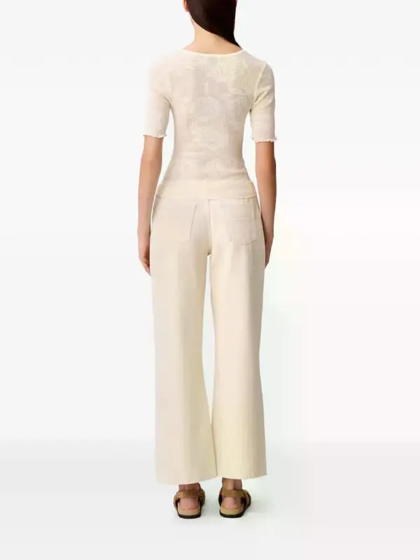 Claudie Pierlot Floral Knit Cardigan