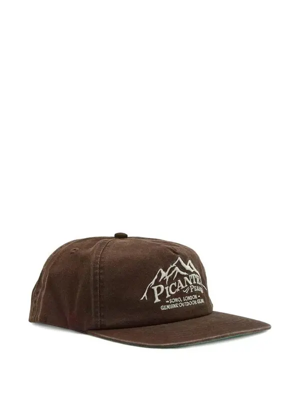 PICANTE Peak Embroidered Cap - Brown