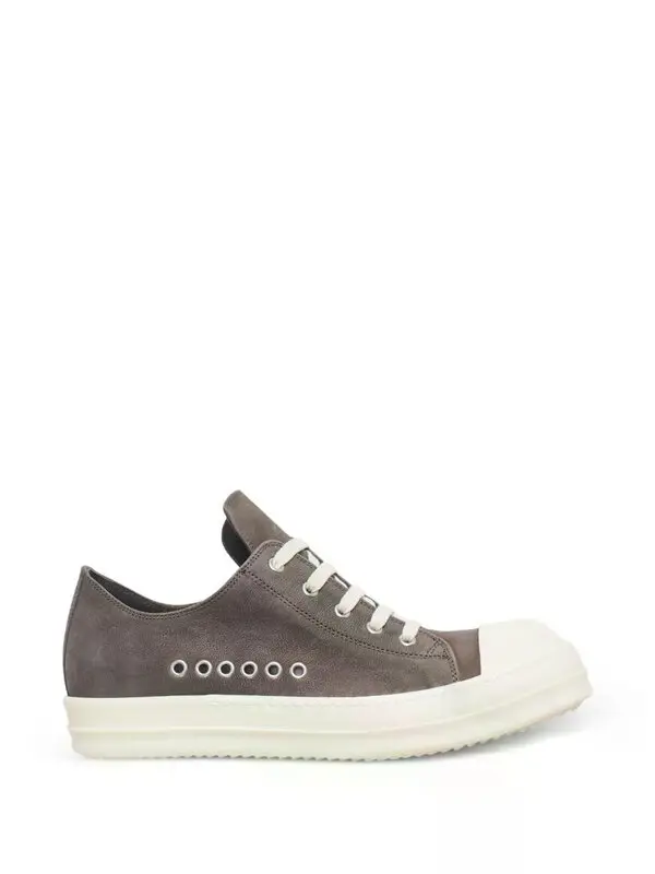Rick Owens Eyelet-detail Sneakers - Grey