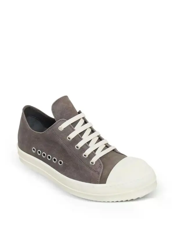 Rick Owens Eyelet-detail Sneakers - Grey
