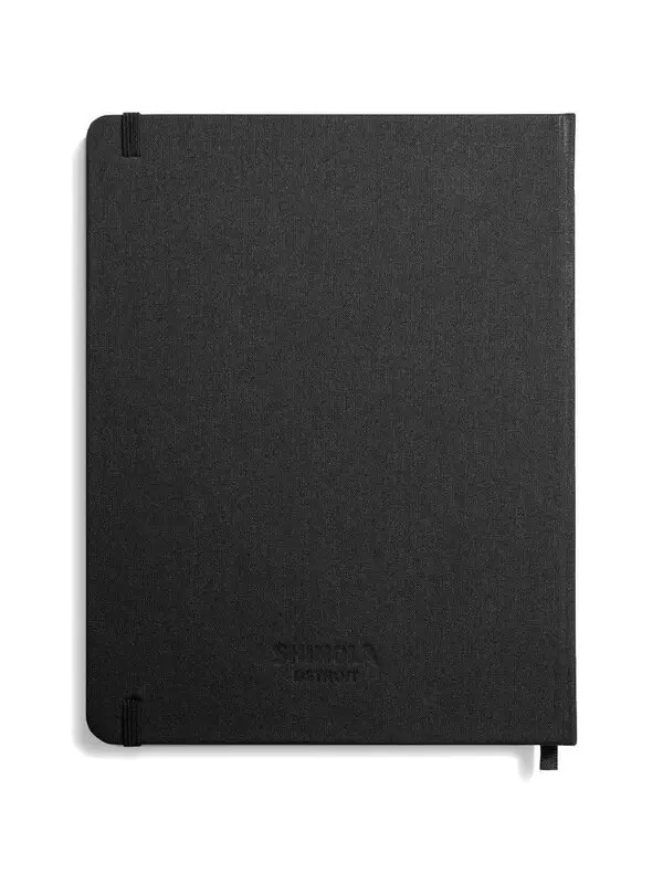 Shinola Large Hard Plain Journal - Black