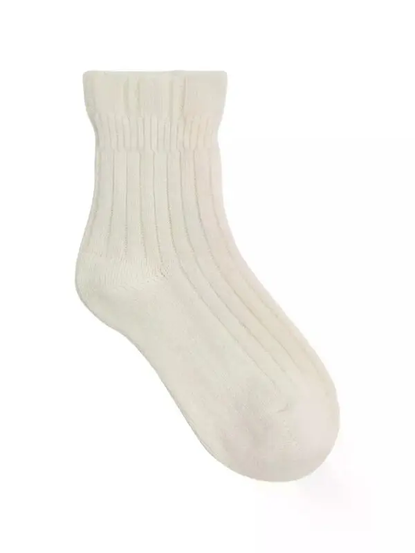 Falke Ribbed Knit Socks - White