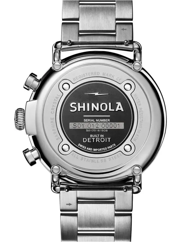 Shinola Runwell Chronograph 47mm Watch - Grey