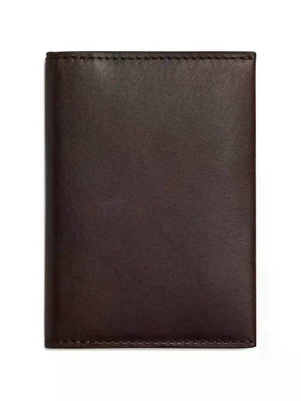 Shinola Folded Card Holder Wallet - Brown