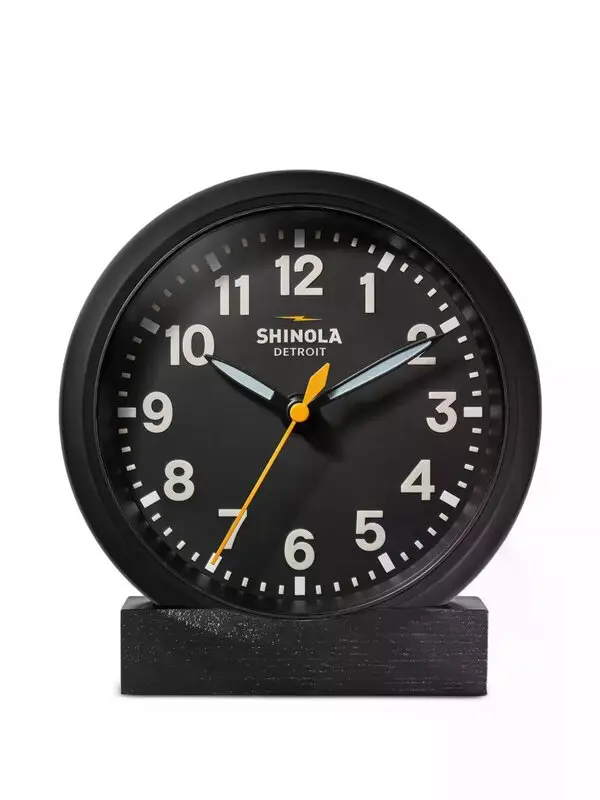 Shinola 6 Runwell Desk Clock - Black