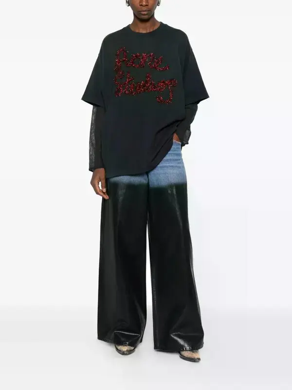 Acne Studios Layered Logo T-shirt
