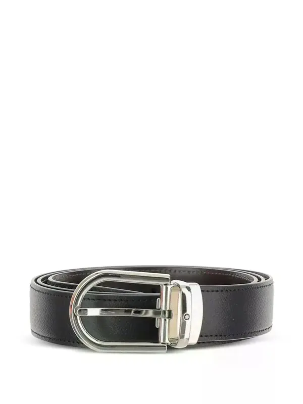 Montblanc Reversible Leather Belt - Black