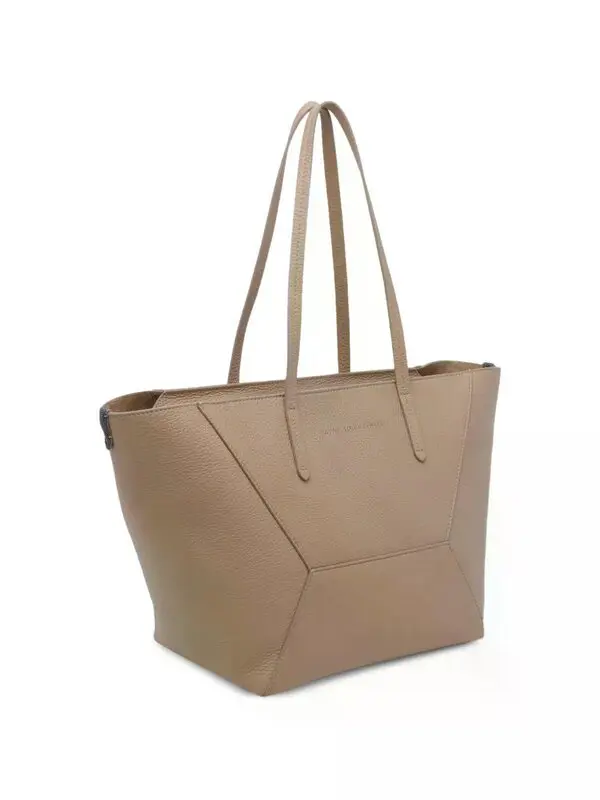 Brunello Cucinelli Leather Shoulder Bag - Neutrals
