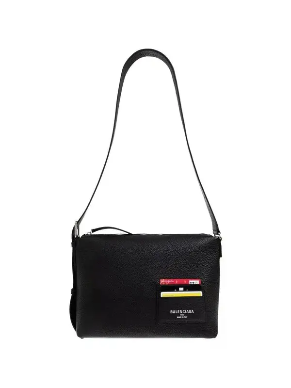 Balenciaga Leather Shoulder Bag - Black