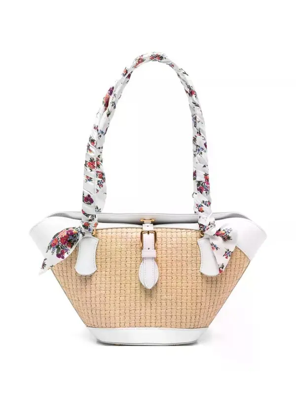 Dolce & Gabbana Floral-handle Tote Bag - Neutrals