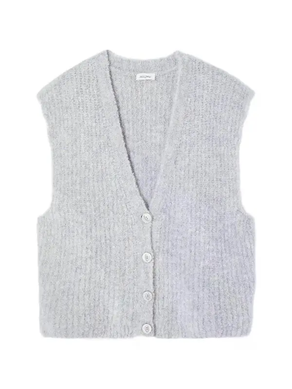 American Vintage Sleeveless Cardigan - Grey